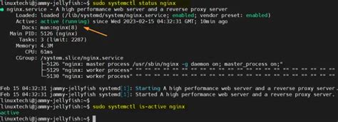 Check Nginx Service Status Ubuntu Linux Linuxtechi
