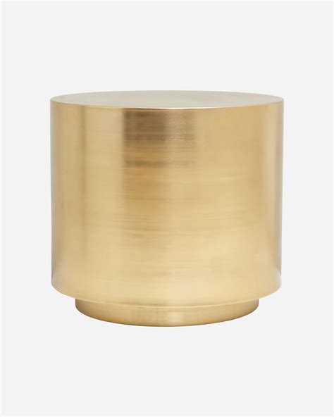 Side Table Brass Sea Salt