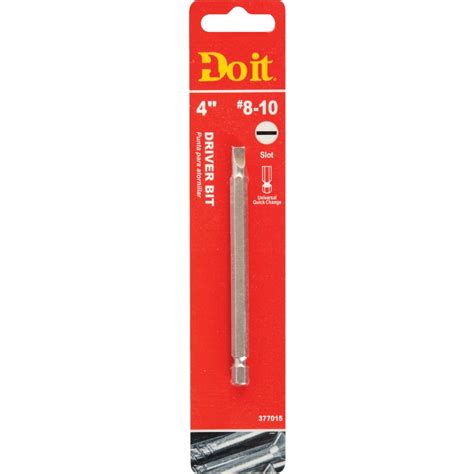 Do It 8 10 Slotted 4 In Power Screwdriver Bit Almandoz Hardware Ltd