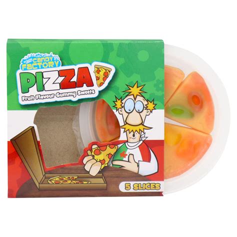 Crazy Candy Factory Pizza Fruit Flavour Gummy Sweets 5 Slices 21g One Stop