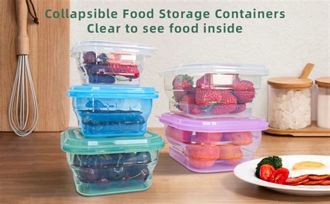 Kvk Silicone Collapsible Food Storage Containers With