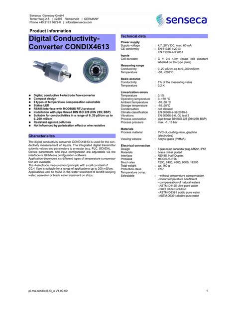 Digital Conductivity Converter Condix4613 At ₹ 22000 Conductivity