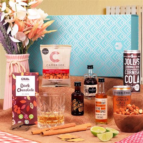 Spiced Rum Miniatures Hamper Rum T Set Next Day Delivery