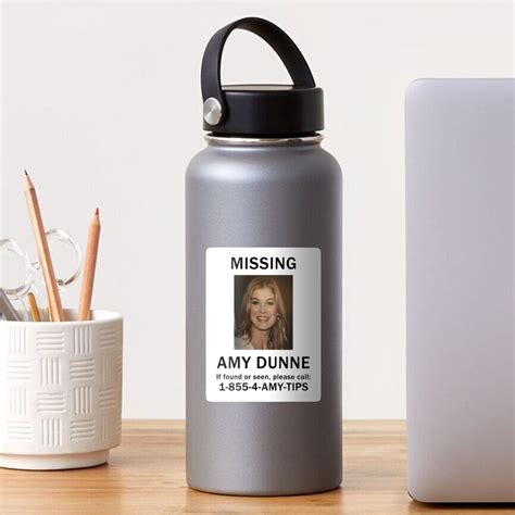 Amy Dunne Missing Poster Sticker For Sale By Zorpzorp Redbubble