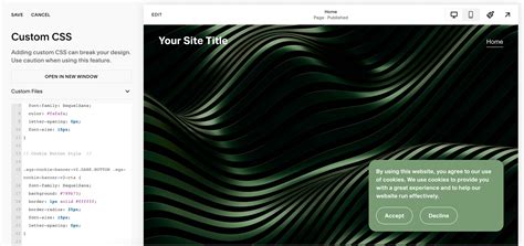 how to style the cookie banner on squarespace — jamie stewart design
