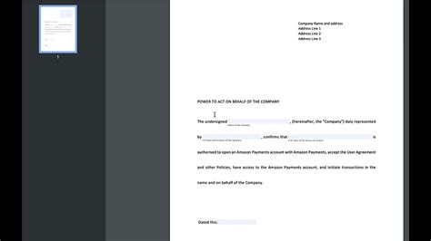 Letter Of Authorization Template