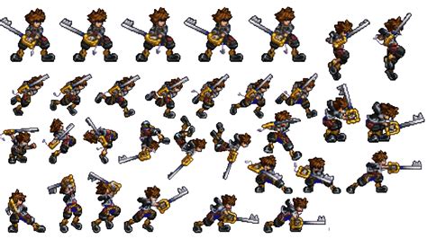 Sora Sprite Sheet 1 By Fictionfight87 On Deviantart