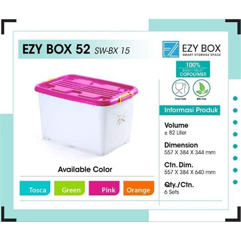 Jual Container Box Ezy Tempat Penyimpanan Kontainer 150 Ltr 130 Ltr