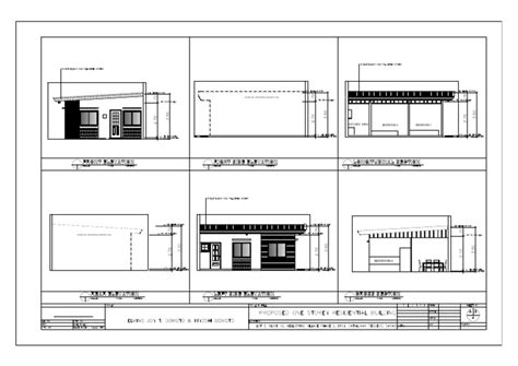 Front Elevation Right Side Elevation Longitudinal Section 200 Mm Thk