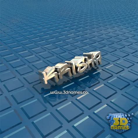 Blue Bling 3d Name Wallpaper For Krisha Custom Wallpaper 3d Names