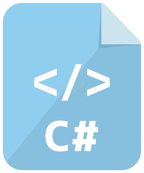 C Icon Major Programming Language Vector Icon Illustration Color Version Stock Vector