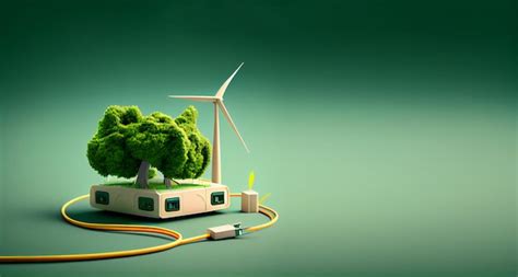 Premium Ai Image A Energy Device Having A Tree Over It Surrounded By