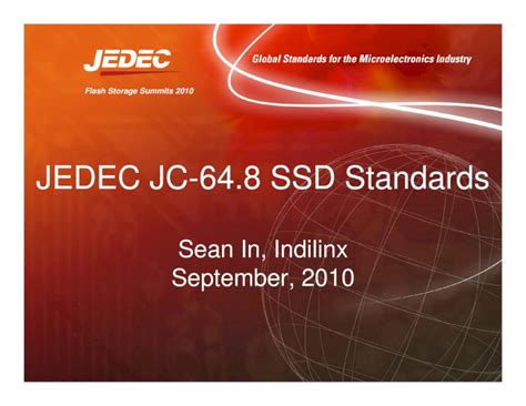 Pdf Jedec Jc 648 Ssd Standards Compatibility Mode Pdfssd