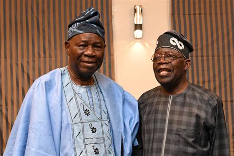 Chief Abiola Ogundokun Visits President Elect Bola Ahmed Tinubu P M Express