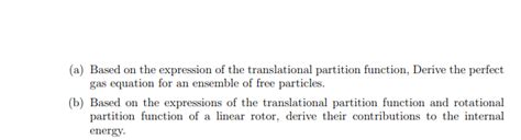 Solved A Based On The Expression Of The Translational