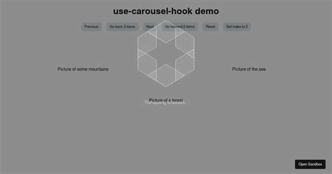 Use Carousel Hook Demo Forked Codesandbox
