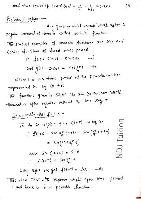 Oscillation Handwritten Notes For 11th Class Physics Artofit