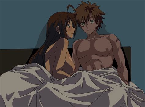 hasegawa chisato and toujou basara shinmai maou no testament drawn by