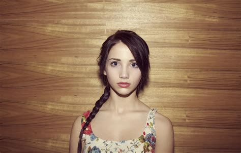 Wallpaper Eyes Background Braid Girl Emily Rudd For Mobile And