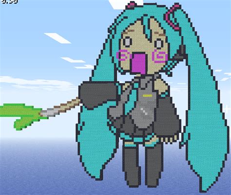 Minecraft Miku Hatsune By Nassuart On Deviantart