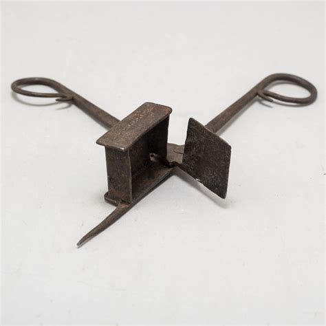 A Pair Of Iron Candle Scissors 17th Century Bukowskis