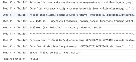 Node Js Function Js Does Not Exist When Deploying A Cloud Function Stack Overflow