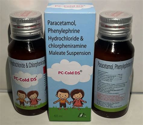 Paracetamol Phenylephrine Cpm Syrup At ₹ 61 6 Bottle Paracetamol
