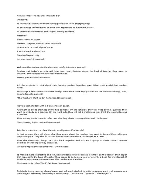 1st Activity Of First Day Class Pdf