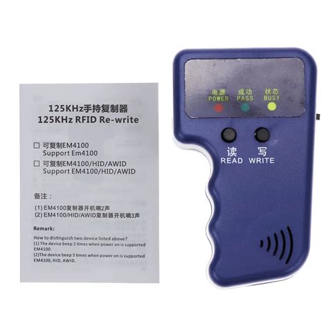 Handheld 125khz Programmer Id Card Rfid Reader Writer Duplicator Copier