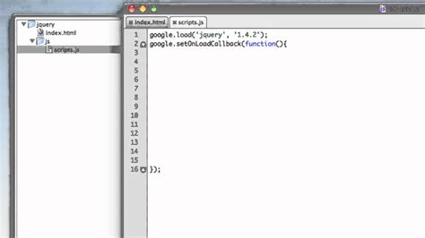 Jquery Installation And Usage Youtube