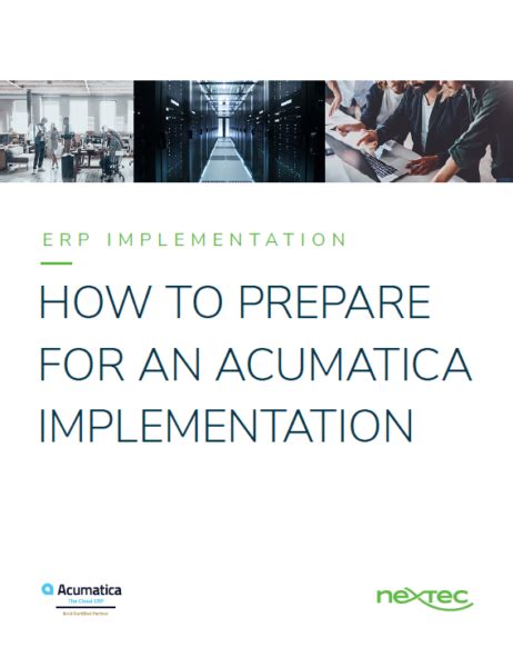 How To Prepare For An Acumatica Implementation Nextec Group