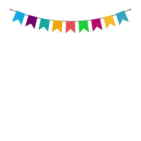 Premium Vector Party Bunting Background With Copy Space Birthday Card