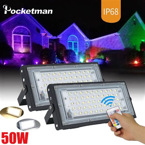 Outdoor Led Floodlight 50w 220v Ip68 Waterproof Led Street Light Cold