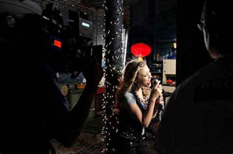 On Set Pictures Of Emily Osments All The Way Up Music Video
