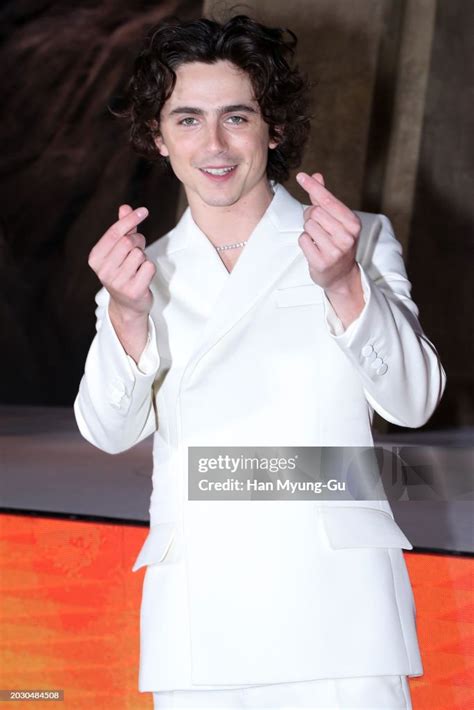 Actor Timothee Chalamet Attends The Dune Part Two Seoul Premiere