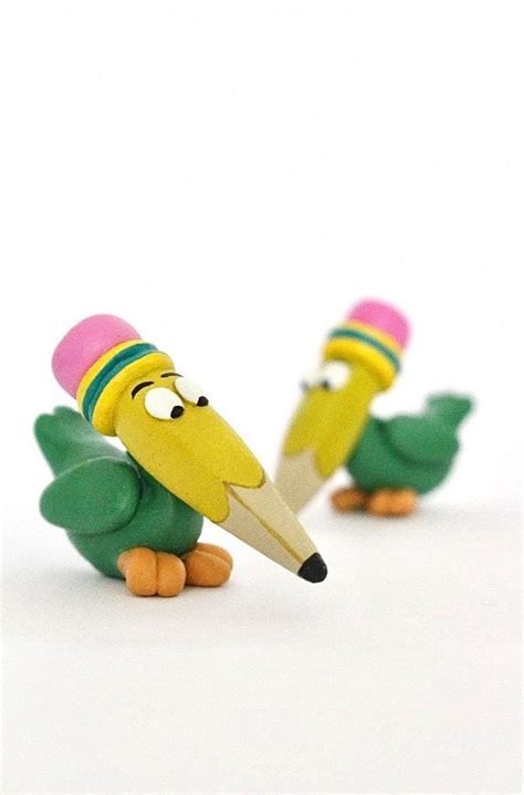 Figures Inspired In Alice In Wonderland Hammer Bird Pencil Etsy