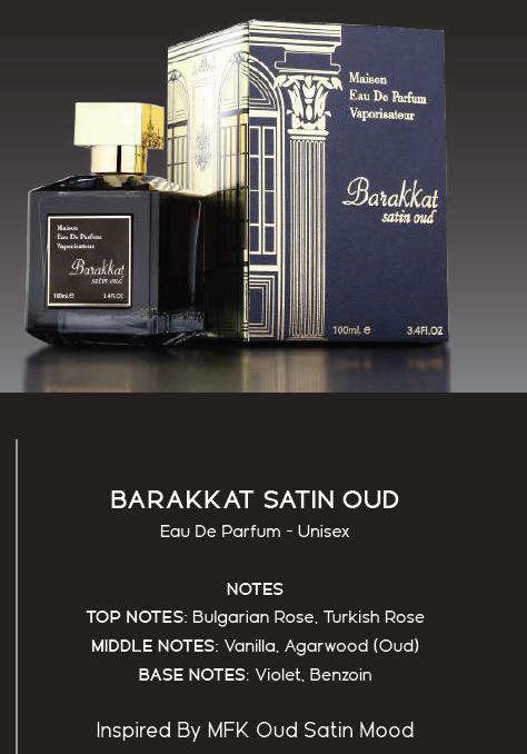 Fragrances For Him Barakkat Satin Oud By Fragrance World Eau De