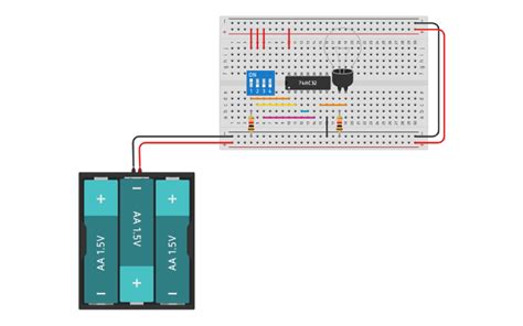 circuit design or 3 entradas tinkercad