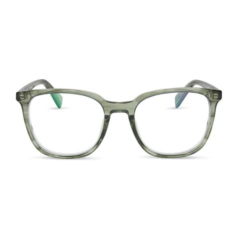 Parker Square Prescription Glasses Cool Matcha Diff Eyewear