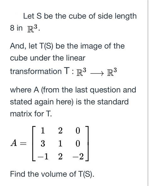 Solved Let S Be The Cube Of Side Length 8 In R3 And Let