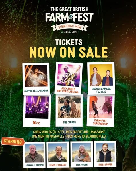 Jeremy Clarksons Farm Fest Dates Prices And Camping Info
