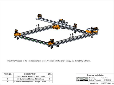 Corexy Frame Assembly — Science Jubilee 032post1dev200gdd7e0ef Documentation