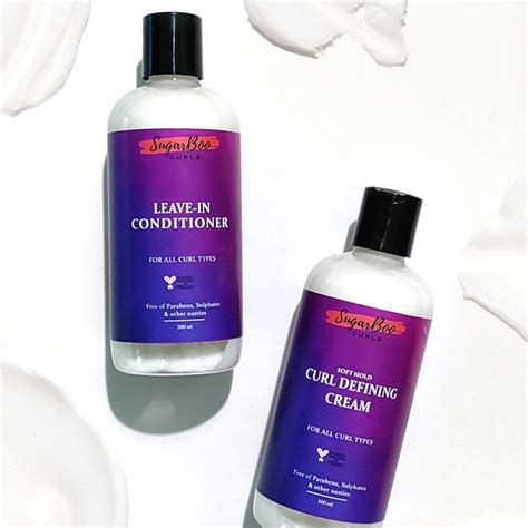 Leave In Conditioner And Curl Defining Cream Combo Set Sugarboo Curls