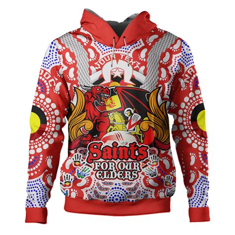 St George Illawarra Dragons Naidoc Hoodie Custom Saints Naidoc Week
