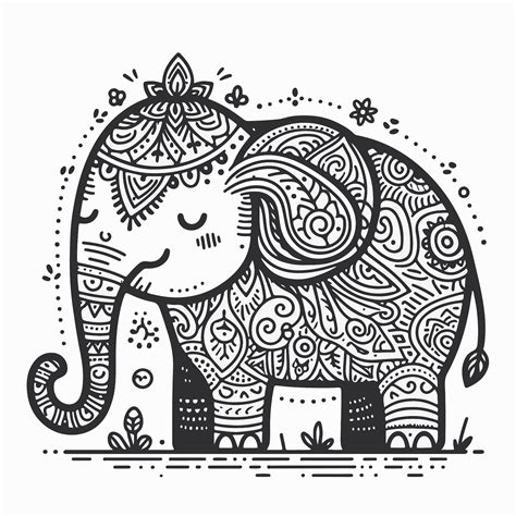 Download Elephant Drawing Pattern Royalty Free Vector Graphic Pixabay
