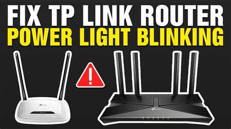 How To Fix Tp Link Router Power Light Blinking Youtube