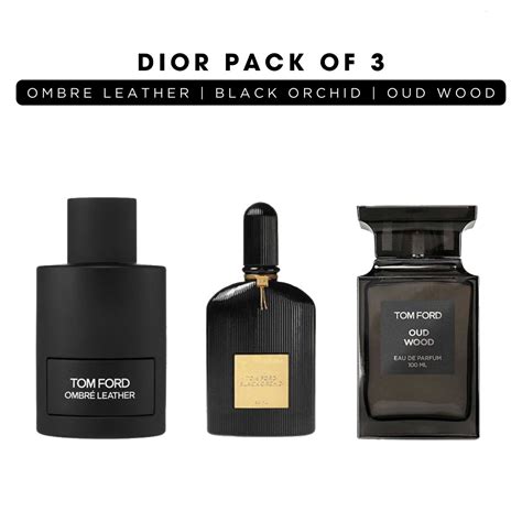 Tomford Pack Of 3 Tomford Ombre Leather Tomford Black Orchid Tomfor