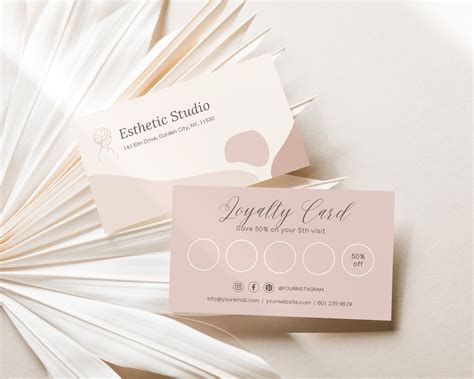 Esthetician Business Card Template Atriel