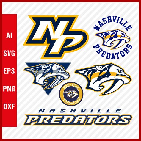 Predators Svg Cut Files Nashville Predators Logo Svg And Png Inspire