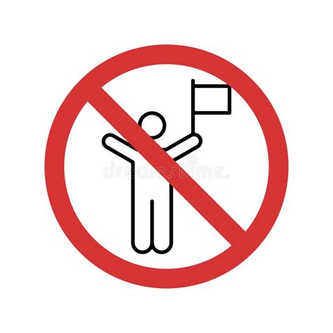 Stop Flag Isolated Vector Icon Which Can Easily Modify Or Edit Stock